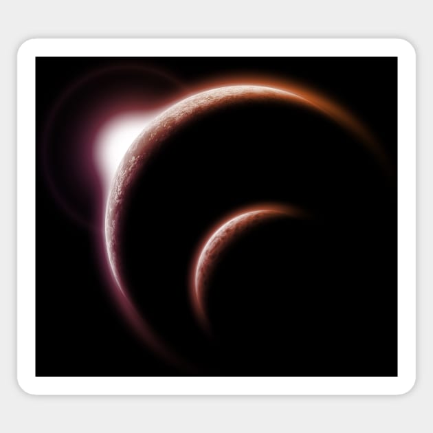 Space Eclipse - Solar System - Sticker | TeePublic